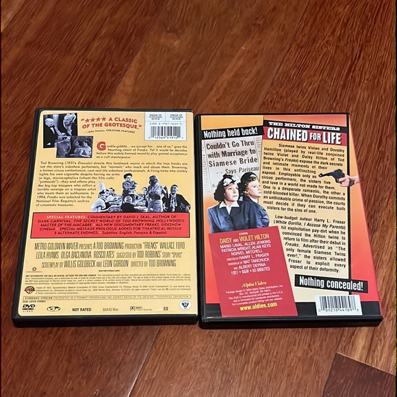 Media | Freaks The Hilton Sisters And Chained For Life Dvd Bundle ...